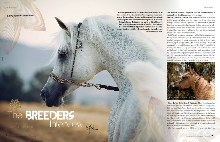 The Arabian Breeders' Magazine: The Breeders Interview - Marion ...