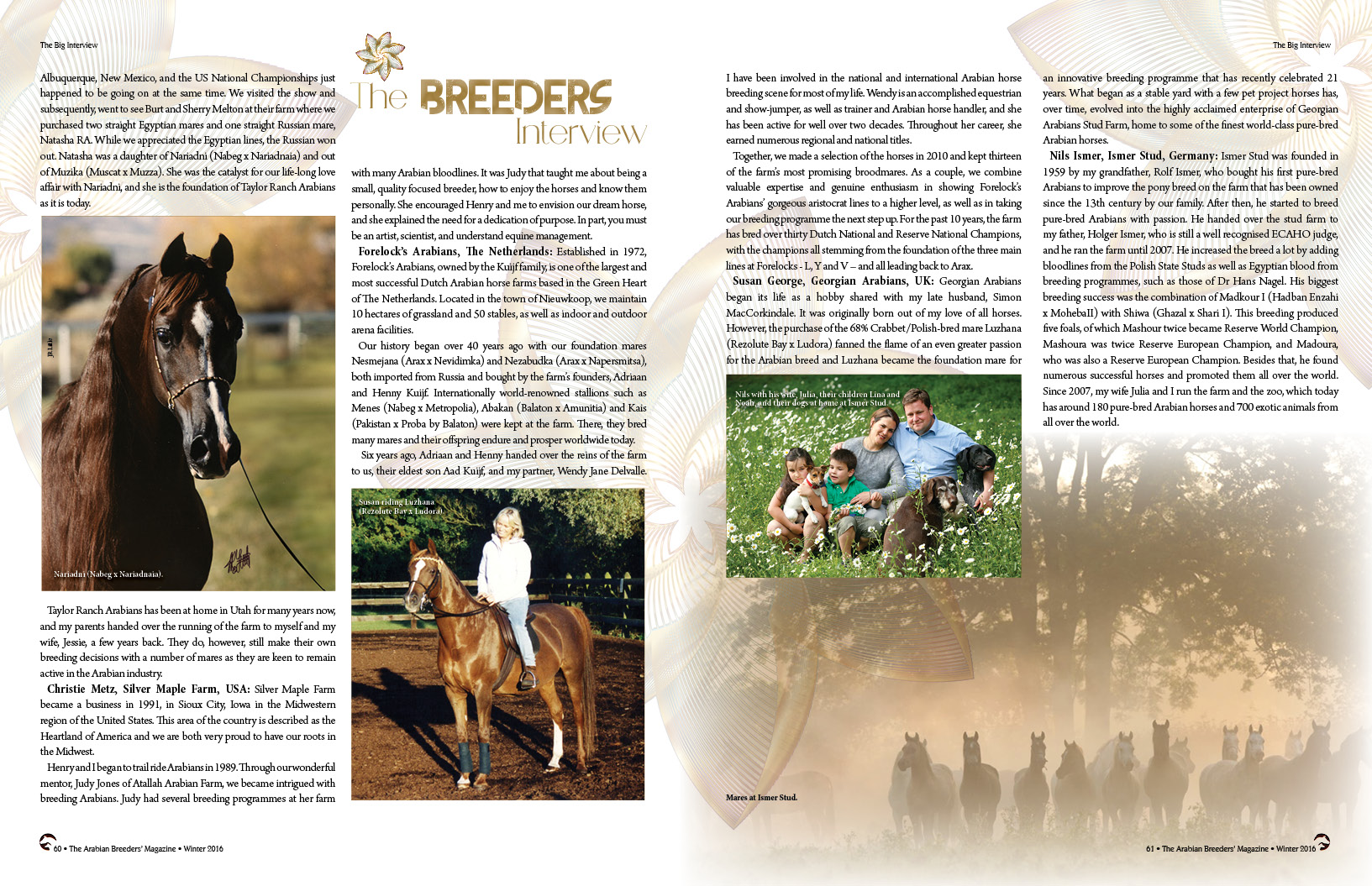 The Arabian Breeders' Magazine: The Breeders Interview - Ismer Stud ...