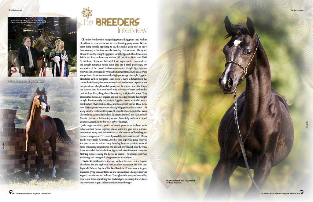 The Arabian Breeders' Magazine: The Breeders Interview - Forelock’s ...
