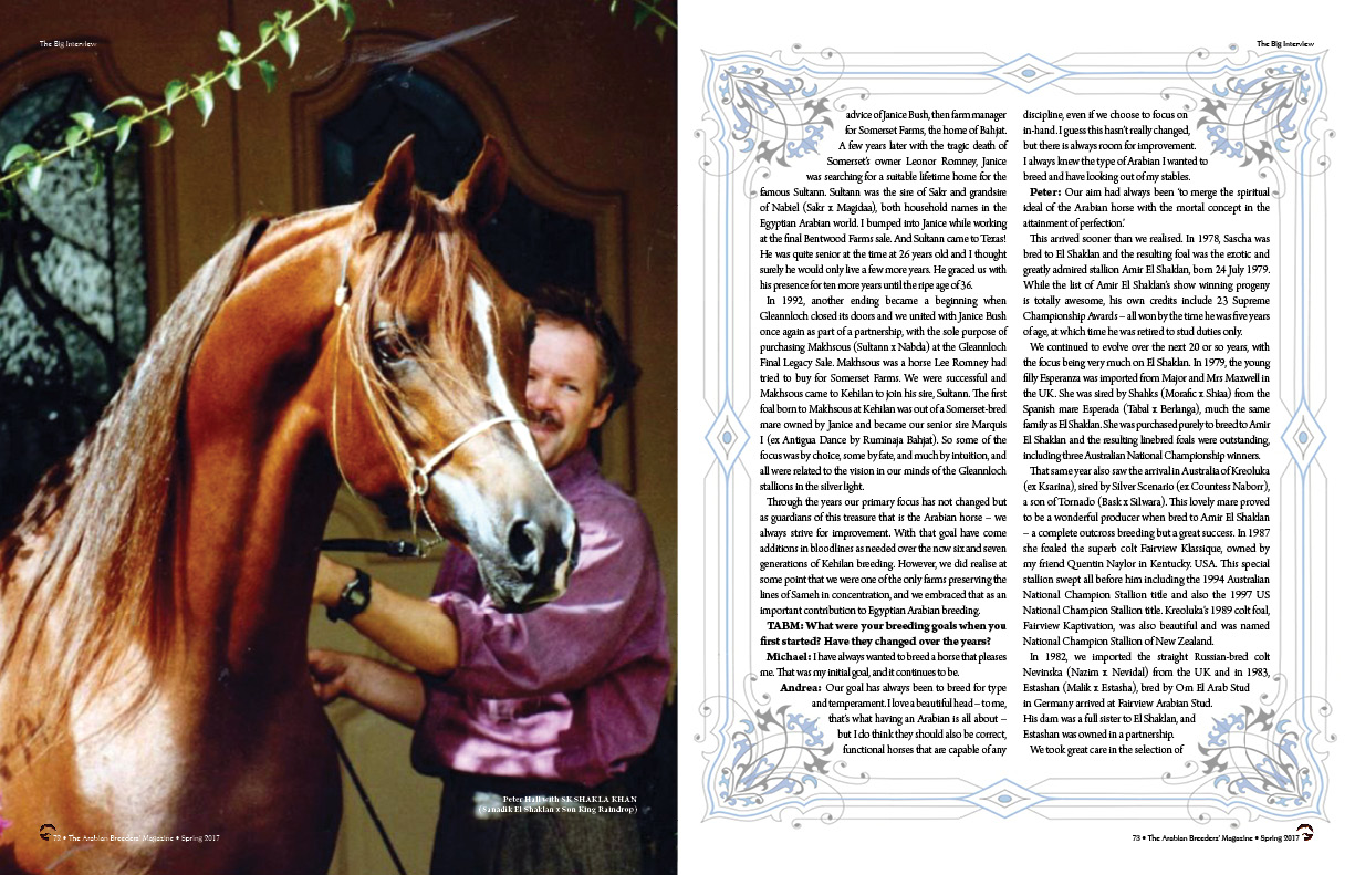 The Arabian Breeders' Magazine: The Breeders Interview - Fairview ...
