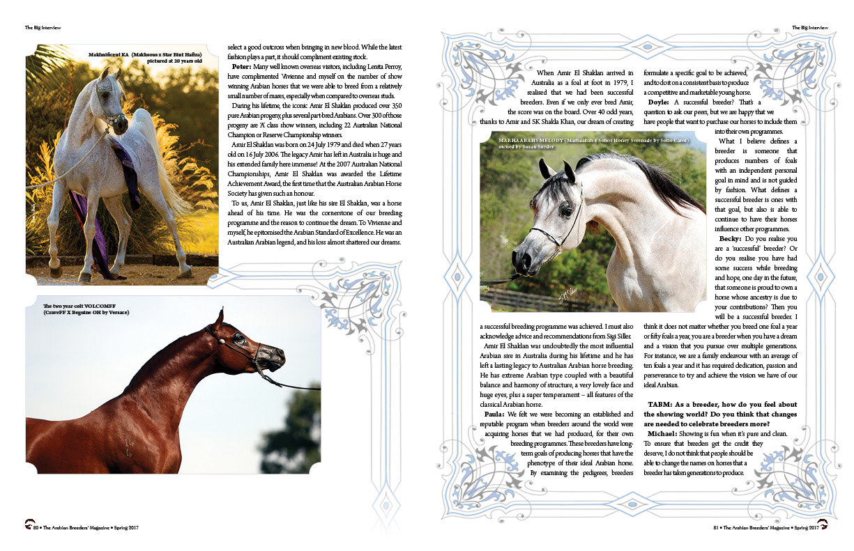 The Arabian Breeders' Magazine: The Breeders Interview - Kehilan ...
