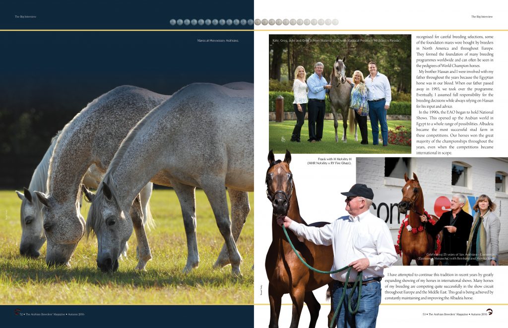 The Arabian Breeders' Magazine: The Breeders Interview – Frank ...
