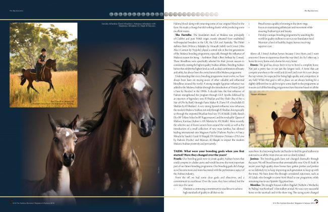 The Arabian Breeders' Magazine: The Breeders Interview – Dawn Martin ...